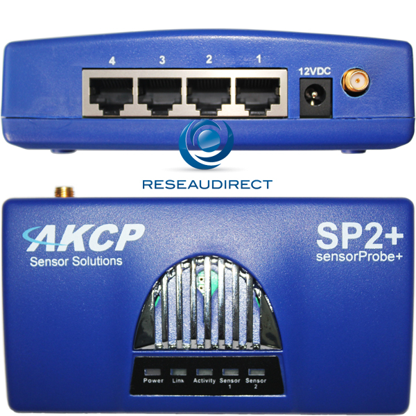 AKCP SP2+PRO Sensorprobe2+ Pro boitier IP 4 capteurs actifs