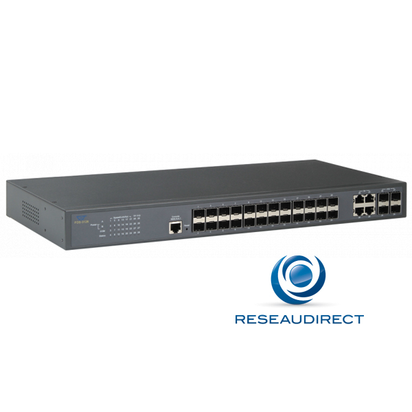 CTS FOS-3128-2A Switch FTTO 24 SFP 4 RJ45 2alims