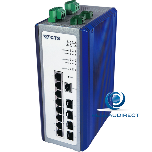 CTS IPS-3112-POE++ Switch 8 Giga POE+ 60W 4 SFP
