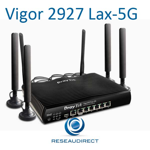 Draytek Vigor2927Lax-5G Routeur Pro Dual Wan LTE modem 5G Wifi 6 AX3000