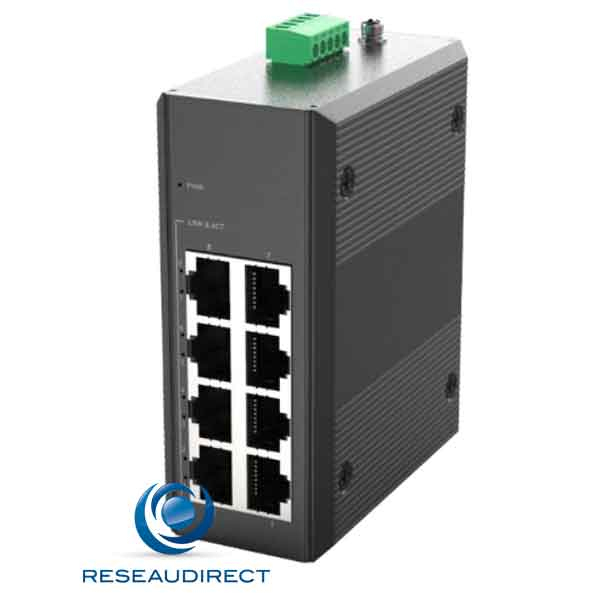 Fiberroad FR-6N3008 switch industriel Gigabit 8 ports 9-56VDC