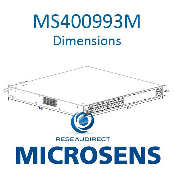 Microsens MS400993M Switch fibre optique L3 24 SFP 1G 4 SFP+ 10G