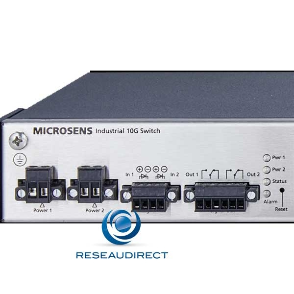 Microsens MS653410MX switch industriel 19P 10Giga 44-57VDC