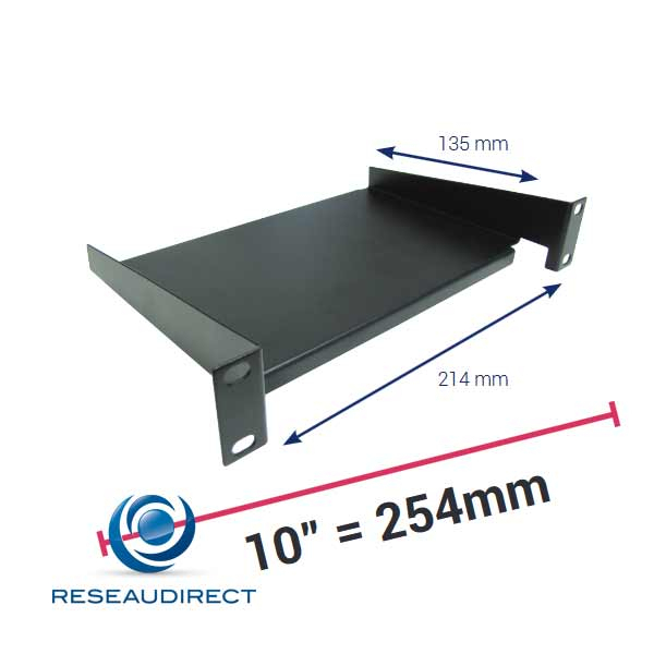 Tablette fixe 10 pouces plateau modem 160mm Socamont