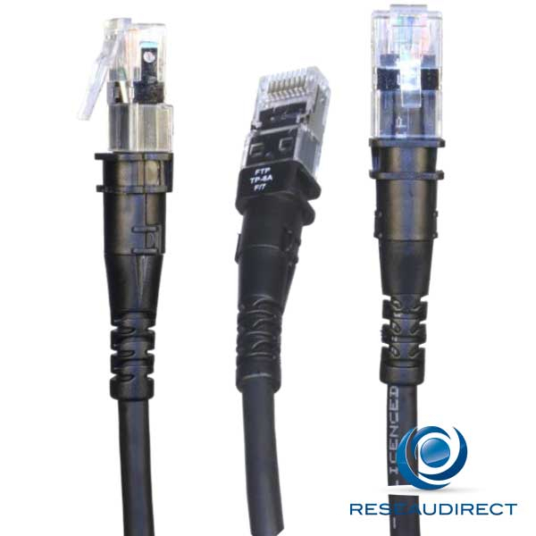 Patchsee TP-6A-F/4 cordon Cat6A ultra fin 1.2 m